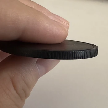 10PCS 40mm Blank Anodized Aluminum Challenge Coins Engraving DIY (black)