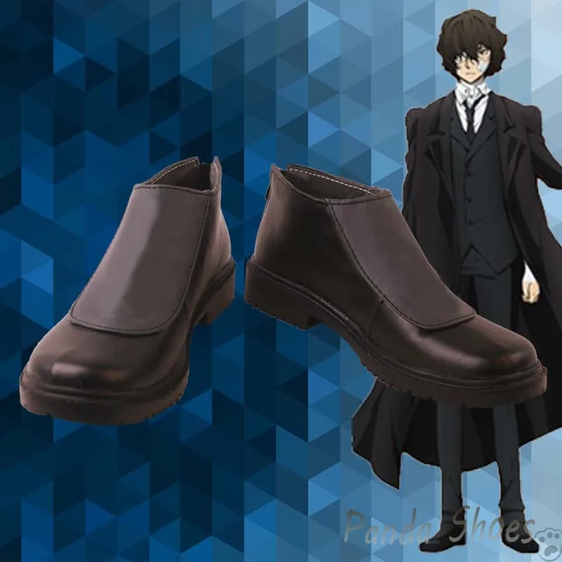 Bungo-ka-ak-k-pekler-Dazai-Osamu-Cosplay-ayakkab-Anime-Cos-siyah-deri ...