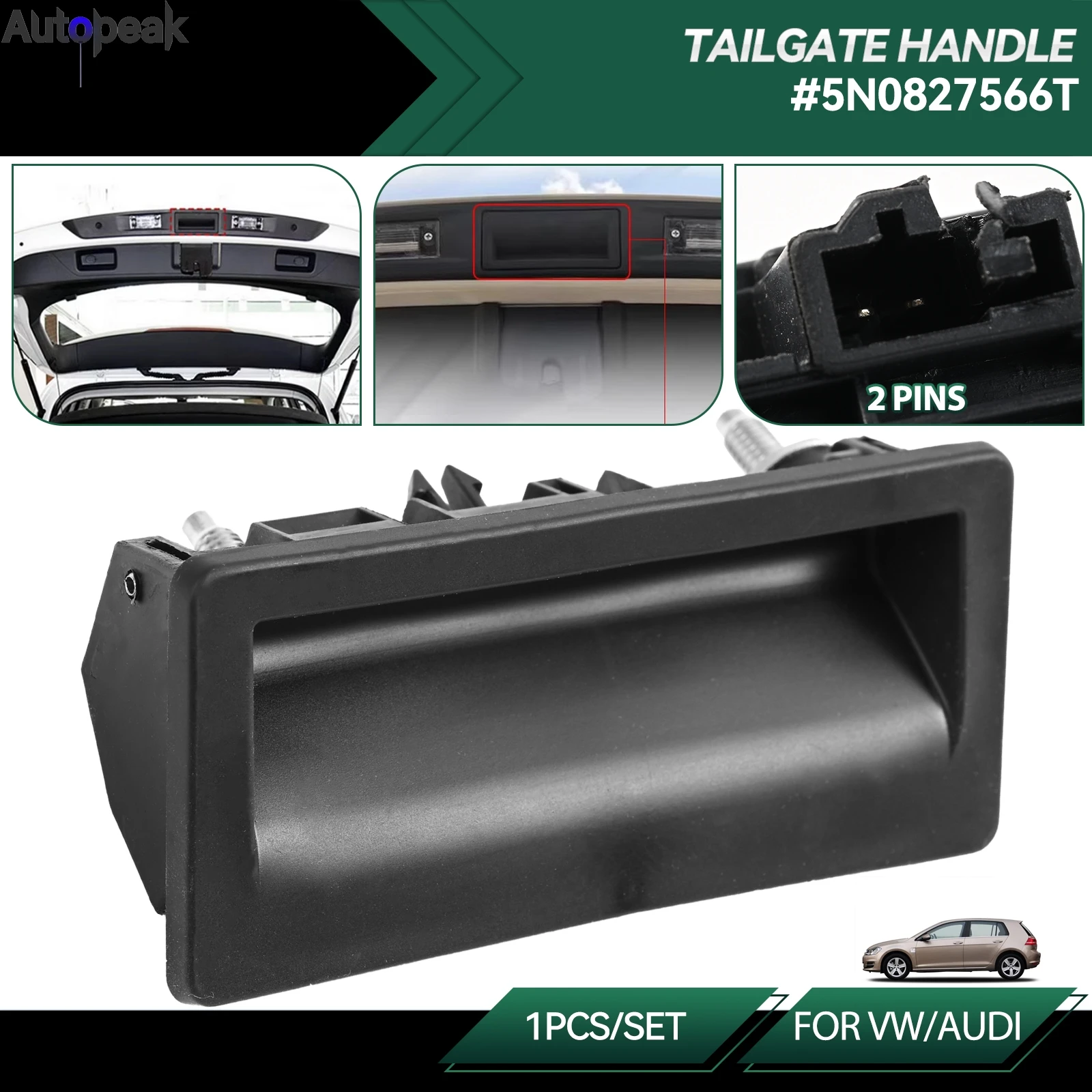 Tailgate-Handle-Switch-5N0827566T-Trunk-Lid-Boot-Lock-Release-For-Audi ...