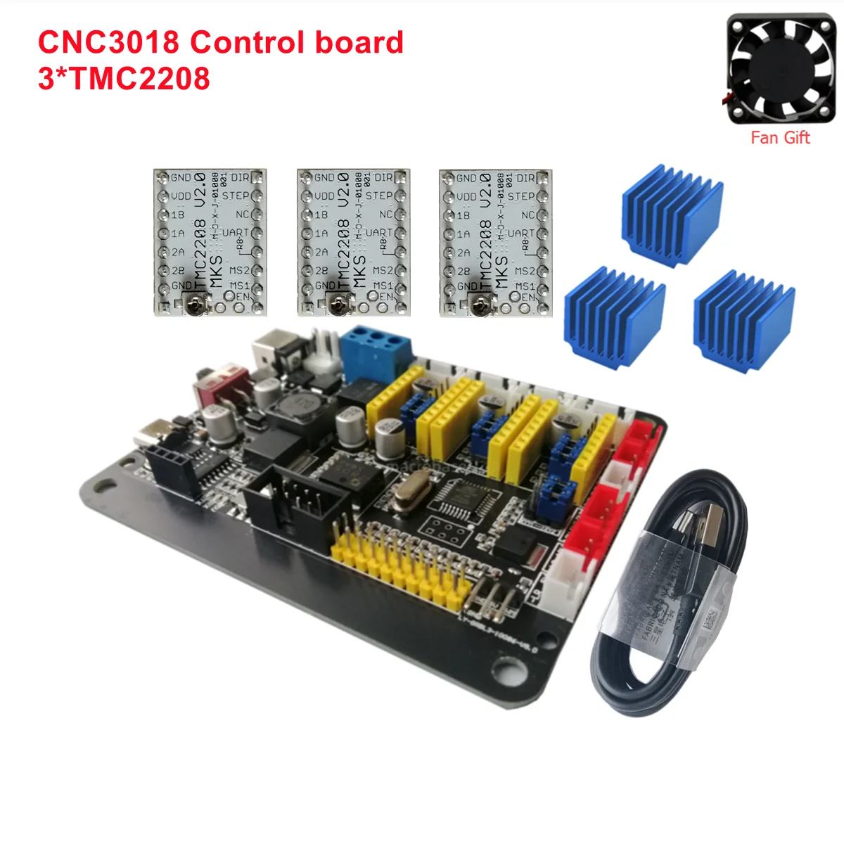 GRBL 쉴드 CNC3018 프로 레이저 마킹 컨트롤러 CNC 브레이크 아웃 제어 보드 TMC2209 TMC2208 ...
