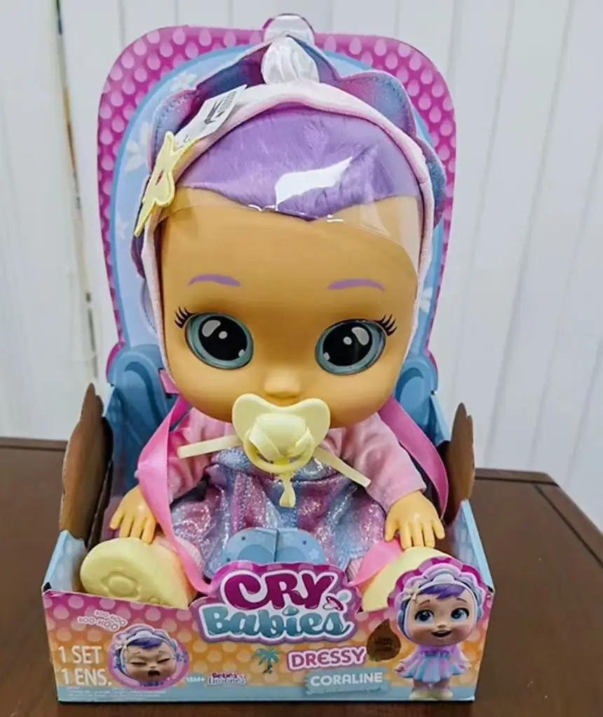 Muñeca sorpresa original Cry Babies Magic Tears Mini Story House Golden ...