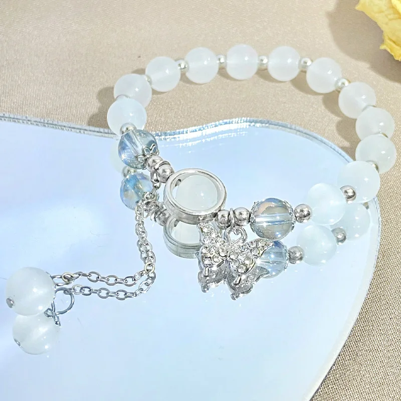 Jewelry Women's New Moonlight Crystal Bracelet Opal Aquamarine Light ...