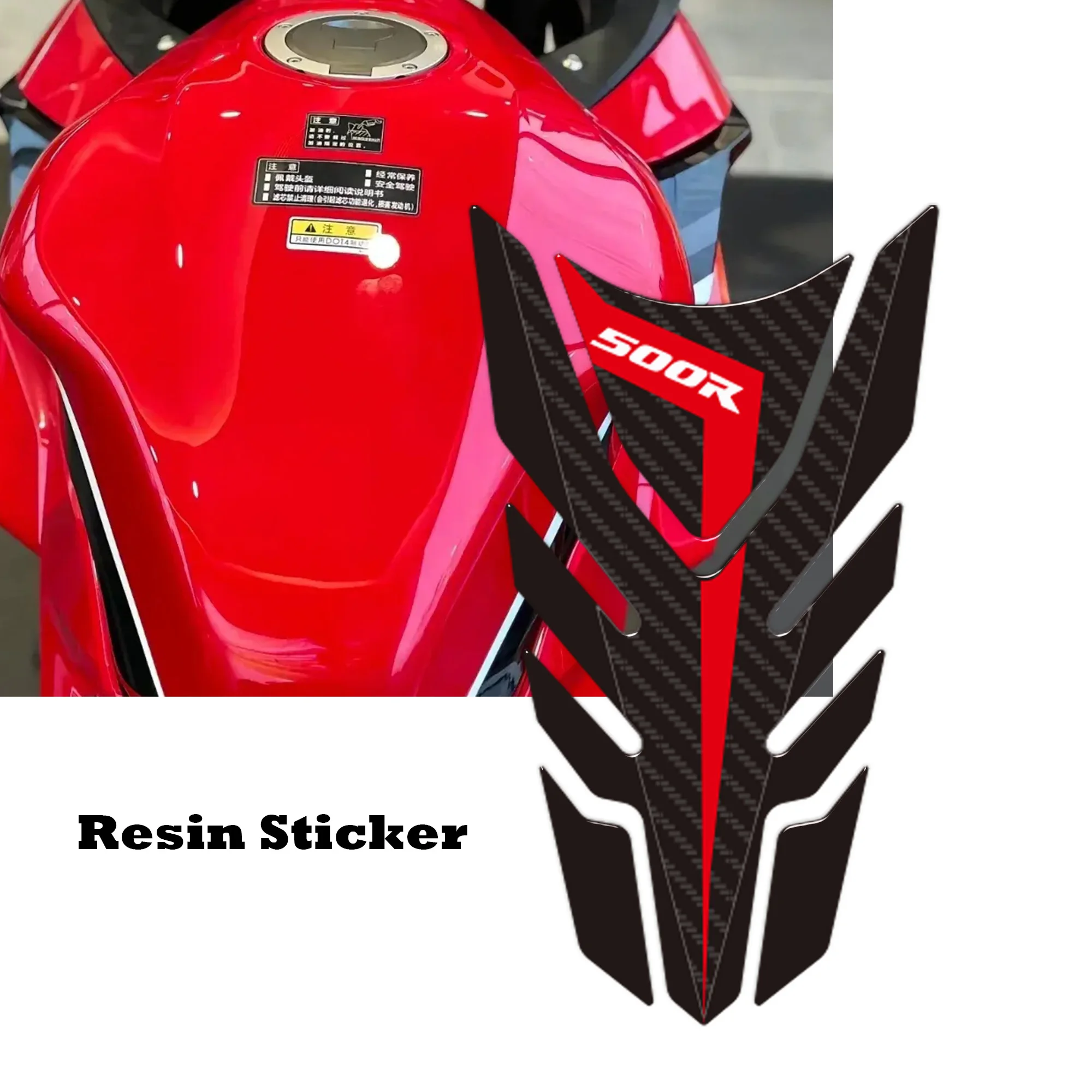 Motorcycle Tank Grips 3D Stickers For Honda CBR500R 2024 Anti Scratch ...