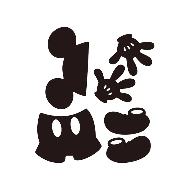 Mickey Mouse Body Parts Clipart For Kids