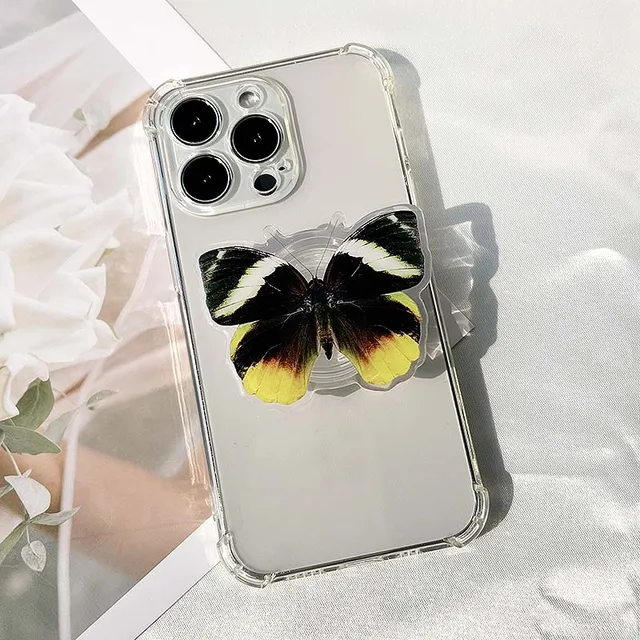 Socket Folding Grip Tok Bionic Butterfly Phone Holder 3D Effect ...