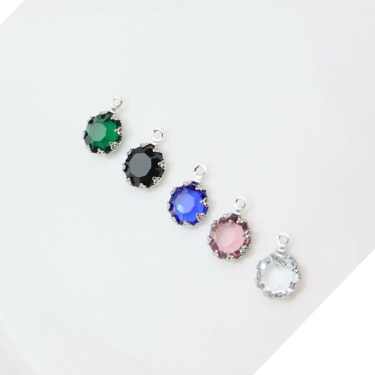 10pcs-Stainless-Steel-Mini-Plastic-Stones-Fashion-Jewelry-Charms ...