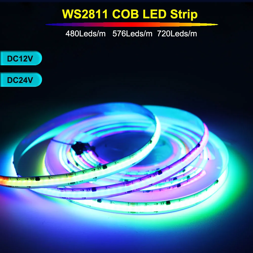 COB-flex-vel-FOB-LED-Strip-Light-fita-endere-vel-de-alta-densidade ...