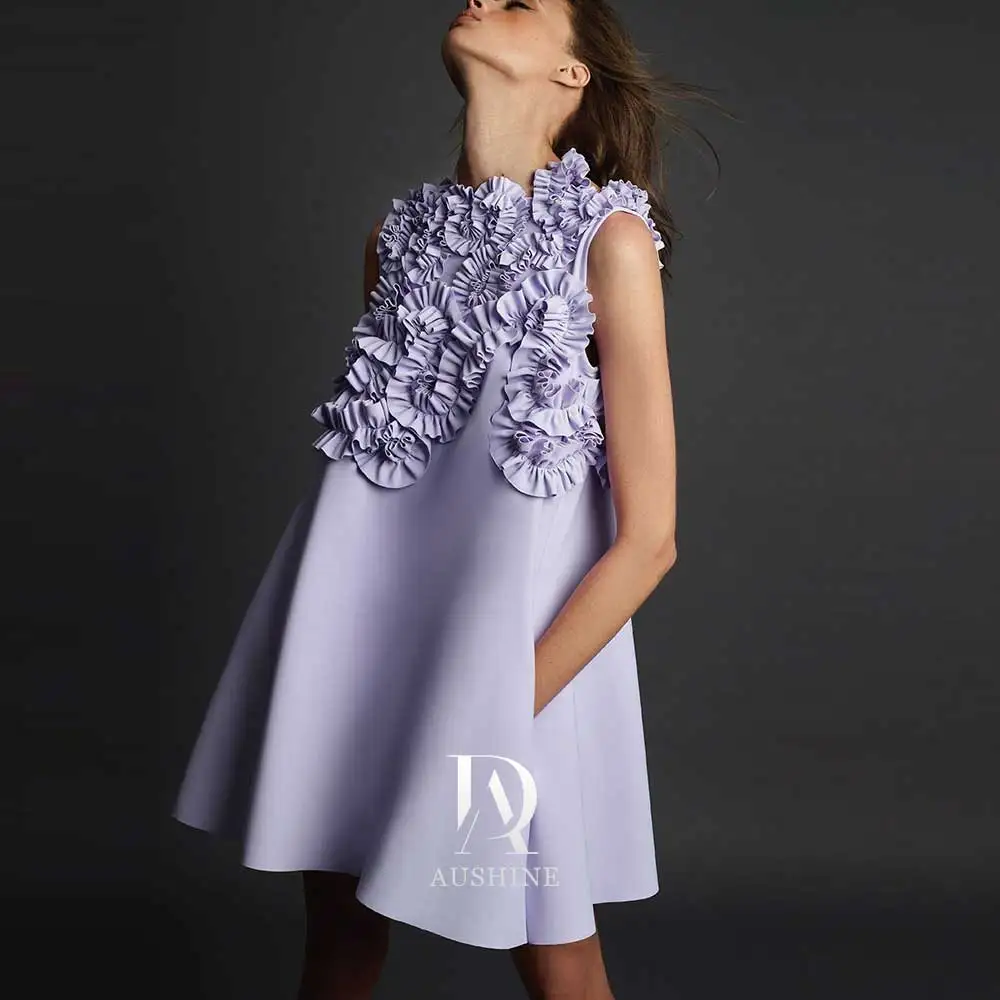 Aushine-Dress-Knee-Length-Luxury-Birthday-Evening-Dress-Sleeveless-Summer-Elegant-Wedding-Party ...