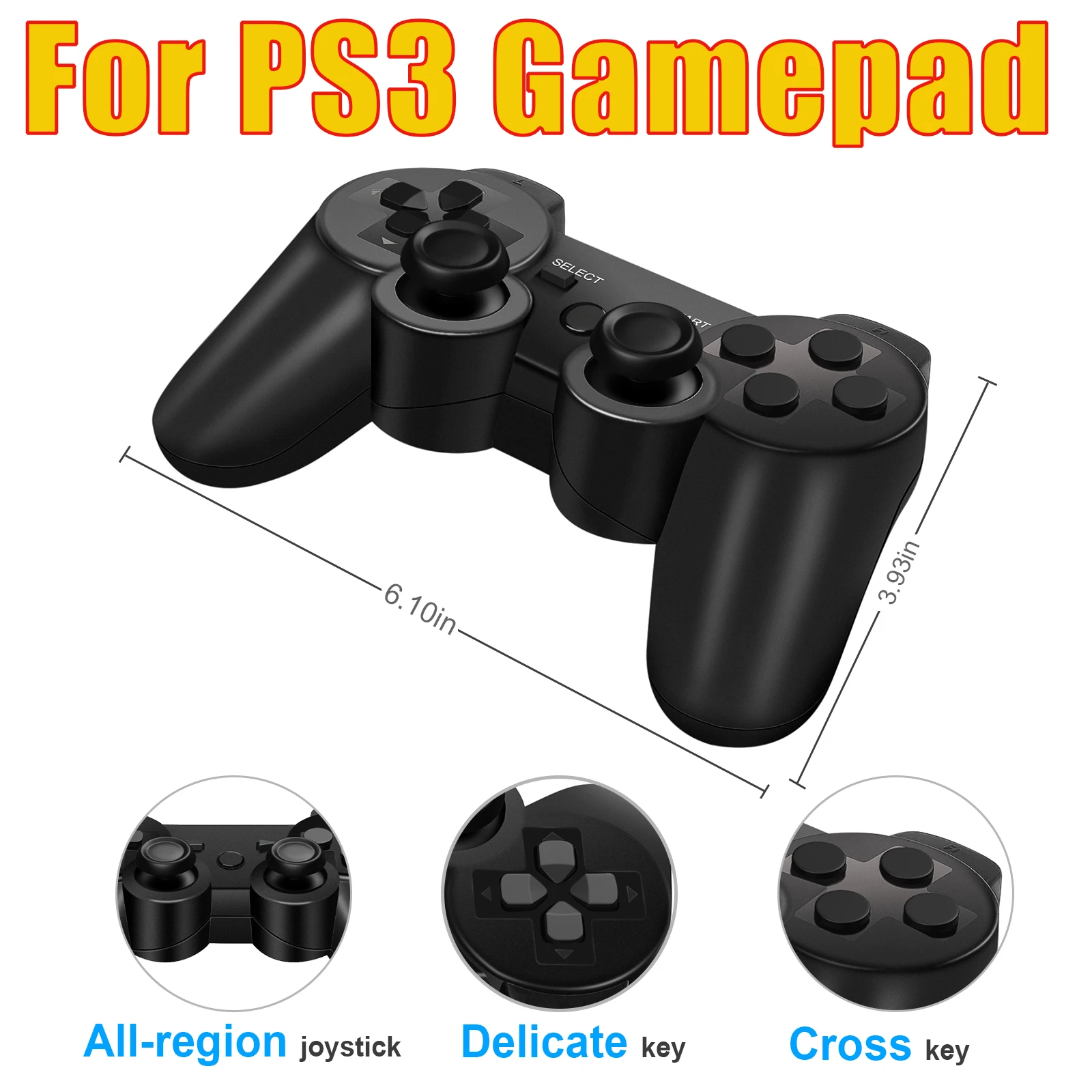 Double-Vibration-Wireless-Gamepad-For-PS3-USB-Wired-6-Axis-Joypad-Game ...
