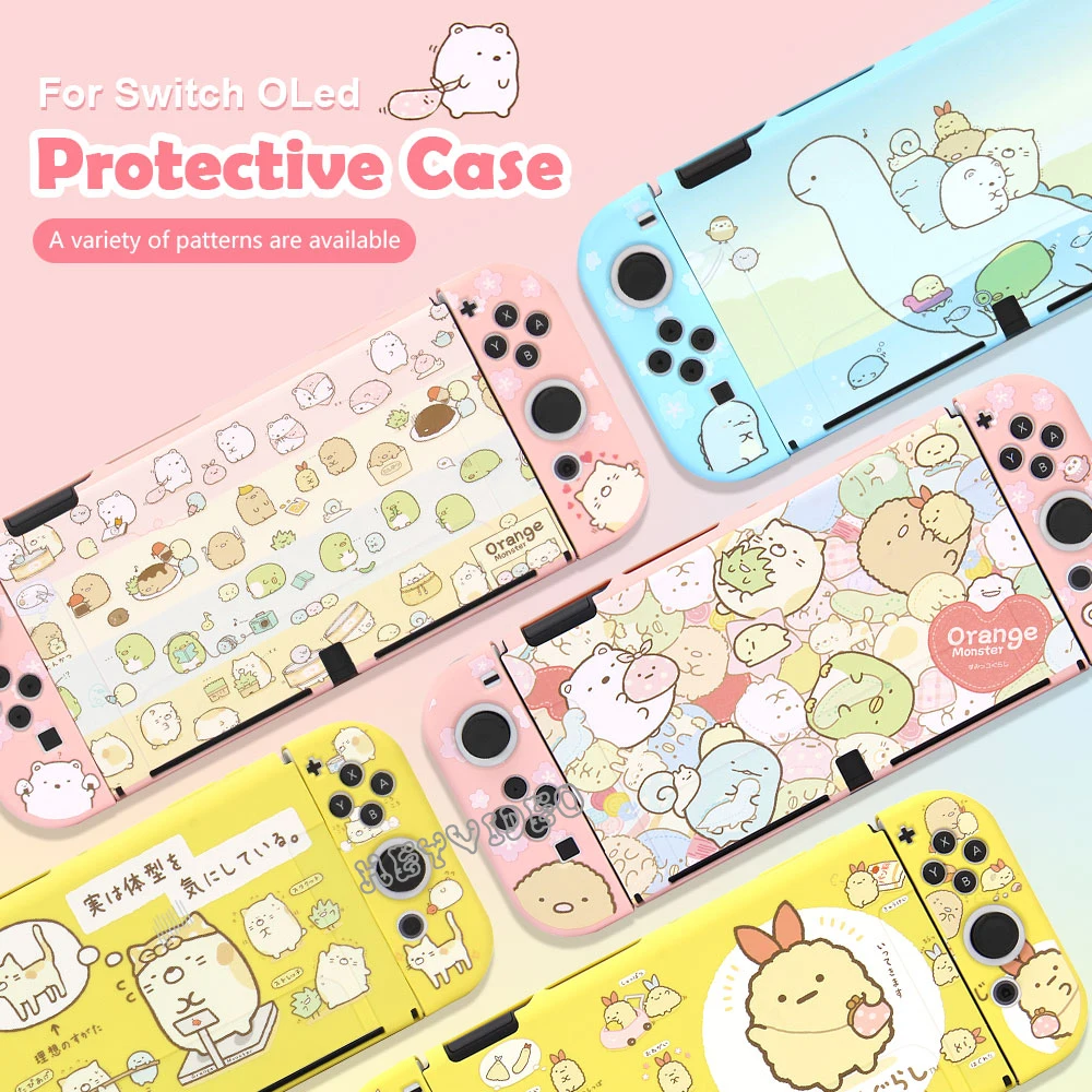 Soft Tpu Case Protective Cover For Nintendo Switch Oled Game Console ...