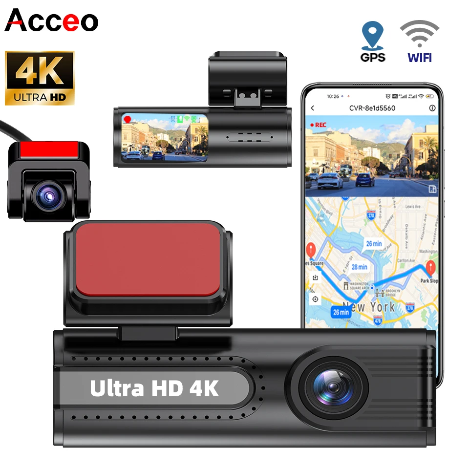 ACCEO-4K-Dashcam-Video-Recorder-With-GPS-WIFI-Car-Dvr-Dual-Lens-Support ...