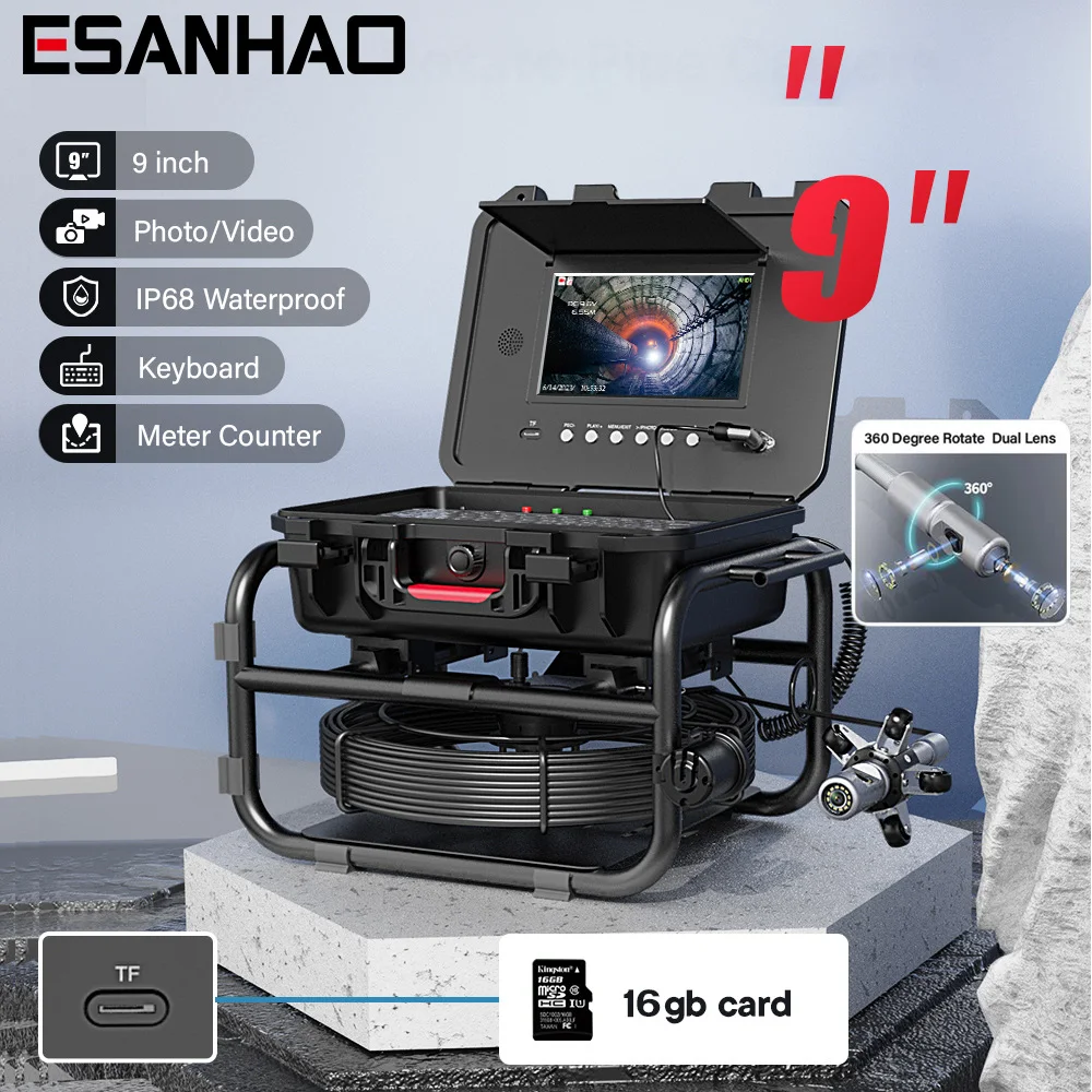 360-Rotating-Sewer-Pipe-Inspection-Camera-with-Locator-Meter-Counter ...