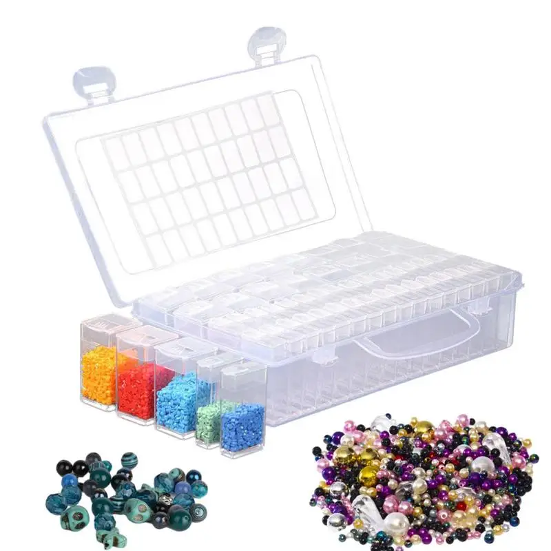 Multi-Compartment-Storage-Box-Transparent-Multi-Slots-Organizer-Box ...