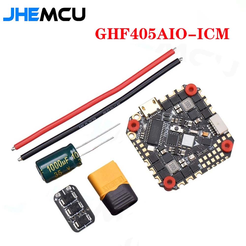 JHEMCU 투스픽 RC FPV 레이싱 드론 부품용 GHF405AIO-ICM 베타플라이트 F405 OSD 비행 컨트롤러, 40A ...