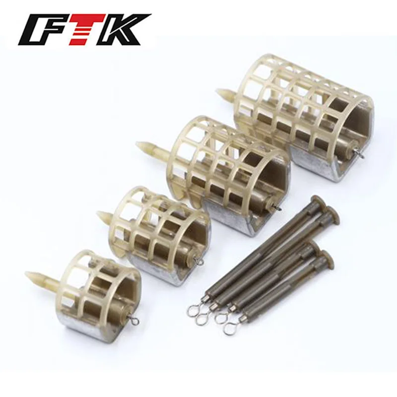 FTK-Fishing-Bait-Cage-20g-30g-Connector-Feeder-Bait-Holder-Thrower-Carp ...
