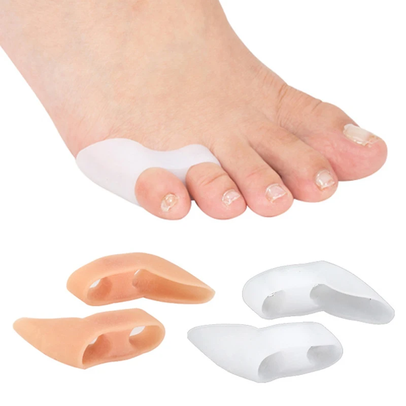 1Pair Silicone Toe Separator Finger Feet Care Protector Gel Toe ...
