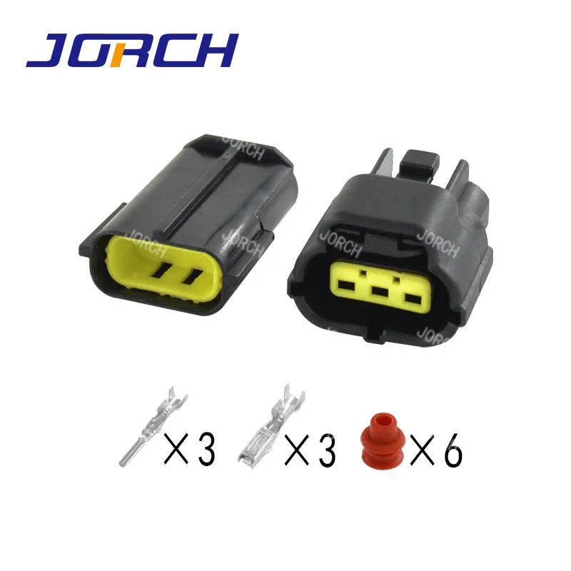 5-Set-3Pin-Female-Male-Automotive-Waterproof-Wire-Connector-Plug-Car ...