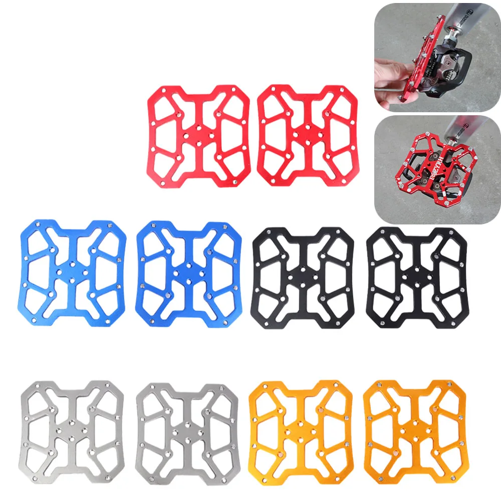 2pcs-Bicycle-Clipless-Pedal-Platform-Adapters-for-SPD-KEO-Aluminum ...