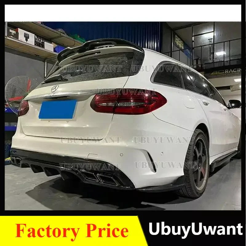 Carbon-Spoiler-For-Benz-C200-W205-Wagon-C180-C260-Rear-Windshield-Wing ...