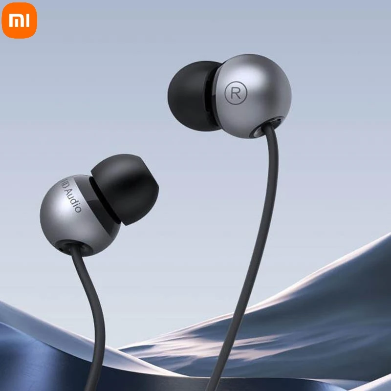 New Xiaomi Dual Magnetic Super Dynamic Unit Earphone Metal 3.5mm Wire ...