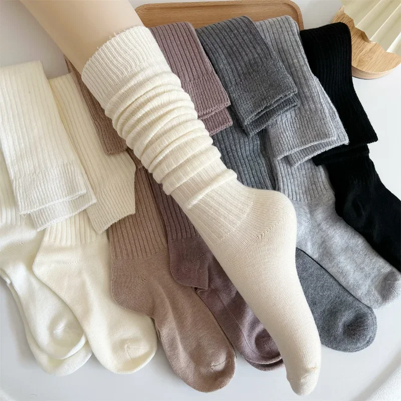 Chaussettes-longues-en-cachemire-pour-femmes-bas-de-cuisse-en-laine ...