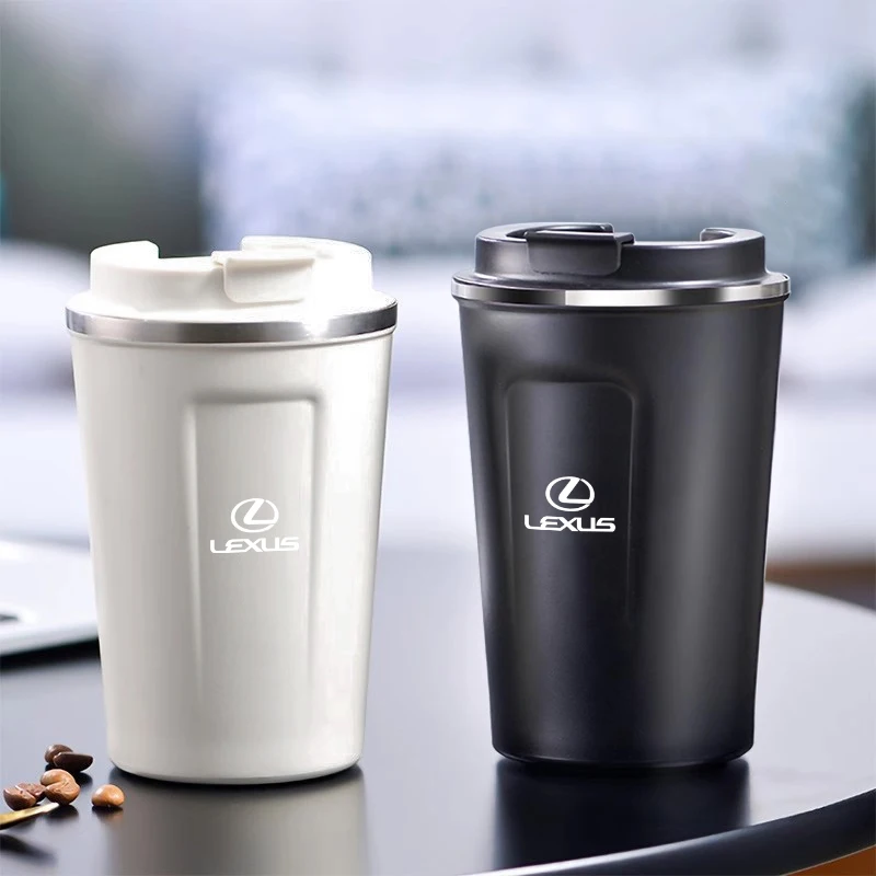 380ML Car Coffee Mug Stainless Steel Travel Thermo Cup For Lexus UX250h ...