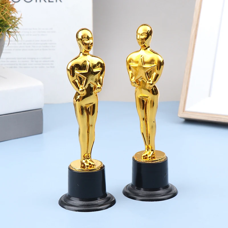 Little Golden Man Statue Trophy Children's Competition Award Medal Home ...