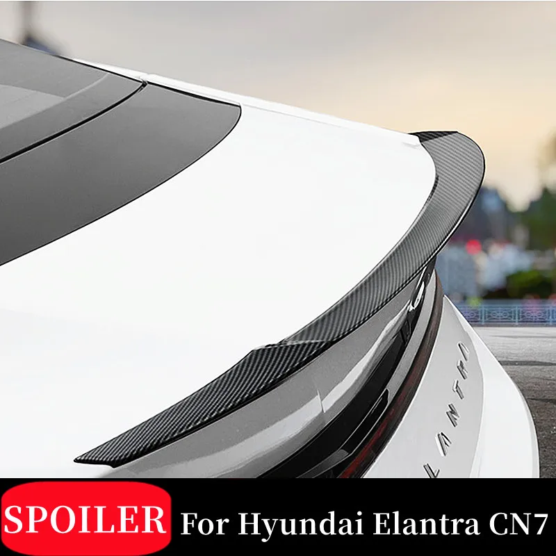 Car-Rear-Trunk-Lid-Lip-Body-Kit-Spoiler-Wings-For-Hyundai-Elantra-CN7 ...