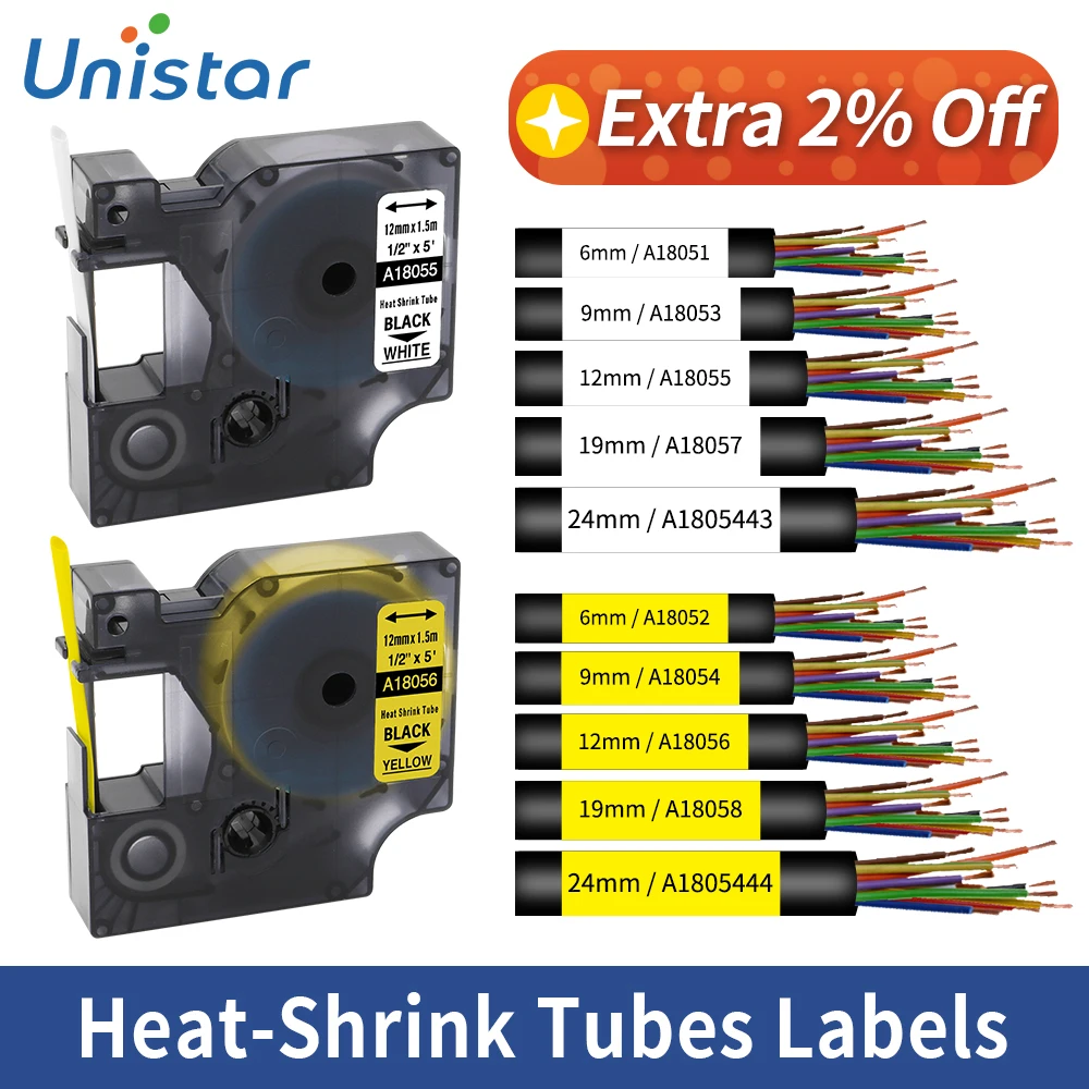 6-24mm-18055-18053-18056-Heat-Shrink-Tube-Label-Tape-Compatible-for ...