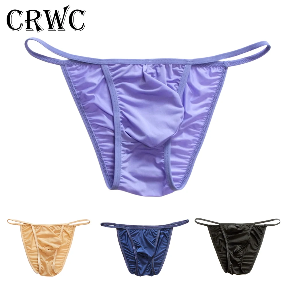 Men-s-Underwear-Sexy-Ice-Silk-Thongs-Comfortable-High-Quality-G-String ...