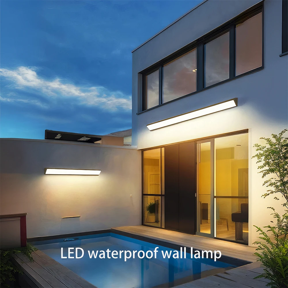 Led-Waterproof-Wall-Lamp-IP65-Outdoor-Long-Strip-Exterior-Line-Light ...
