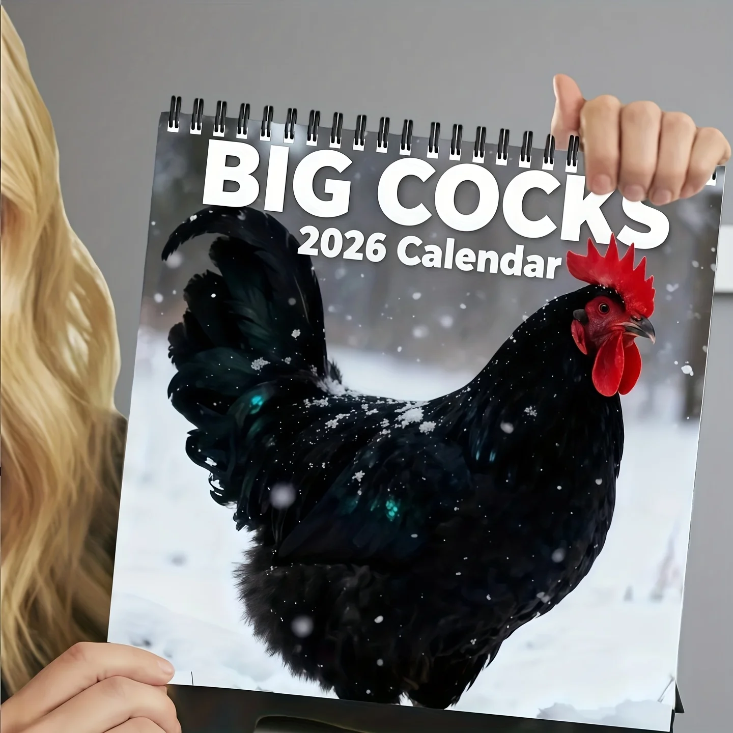2026 Big Roosters Fun Rooster Calendar - Thickened Spiral Binding ...