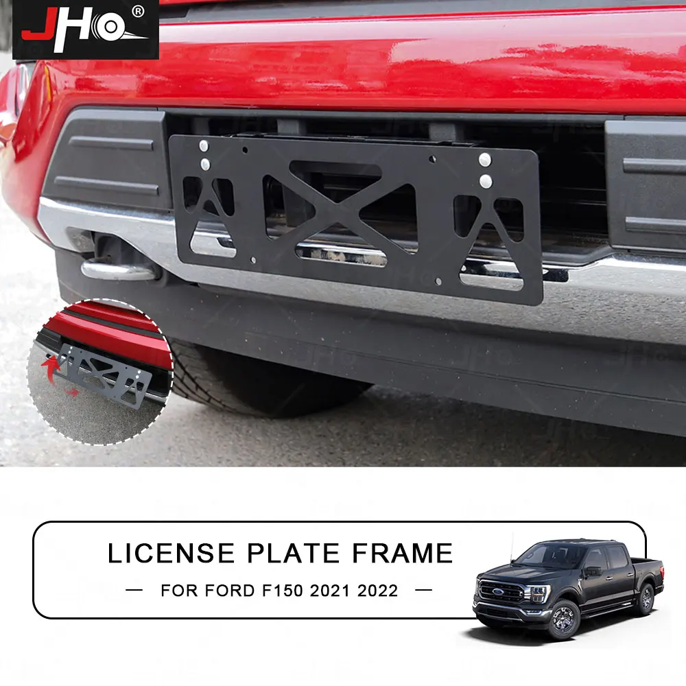 JHO-License-Plate-Frame-Metal-Material-Rustproof-Personality-Decoration ...