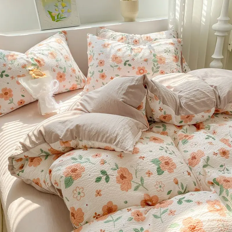 Bedding-Set-Minimalist-Rural-Style-Floral-Selsack-Four-PIECE-Set ...
