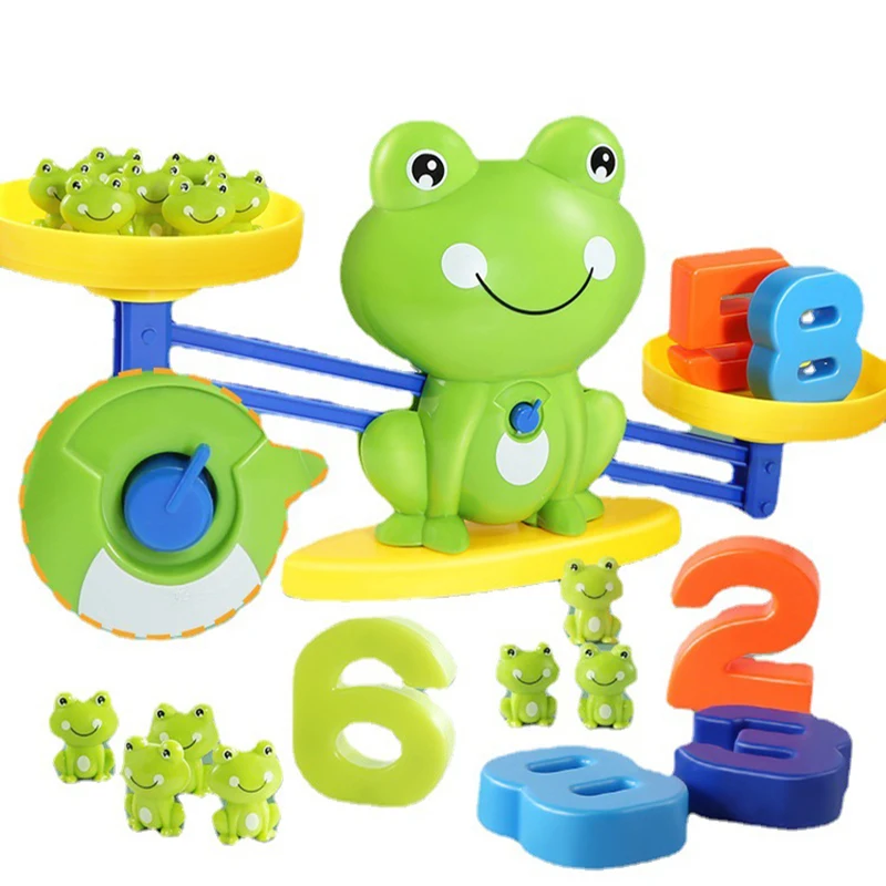 Kid-s-Montessori-math-toy-doll-balance-scale-digital-gift-board-game ...