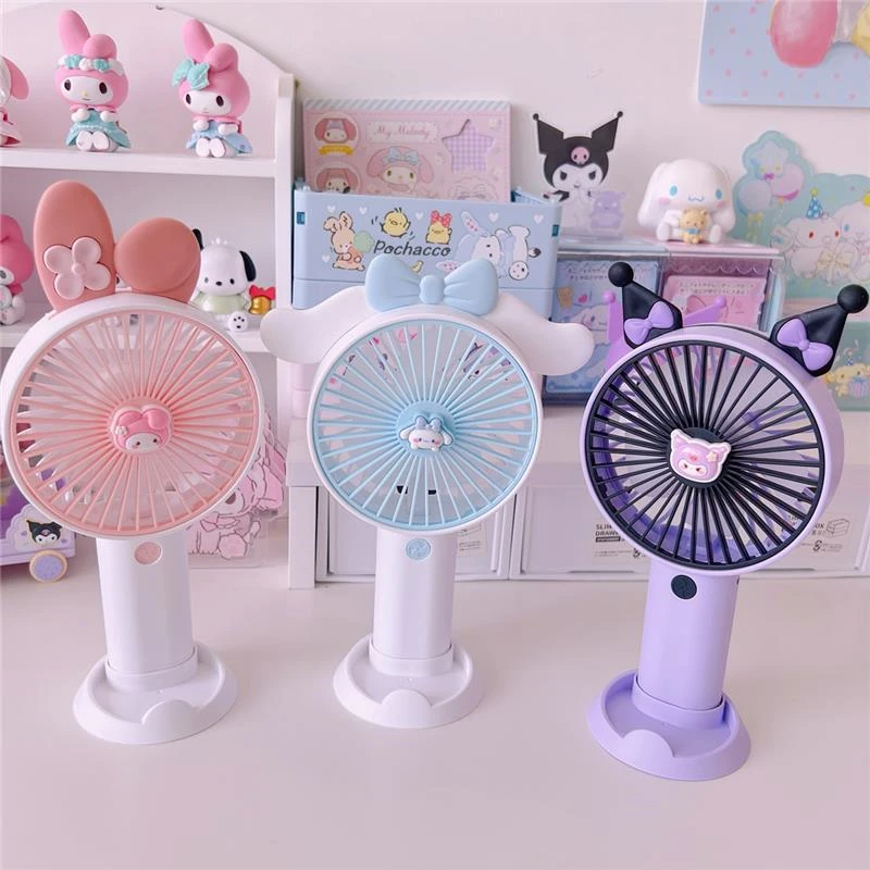 Sanrio-MyMelody-Kuromi-Cinnamoroll-Small-Fan-Kawaii-Cartoon-Anime ...