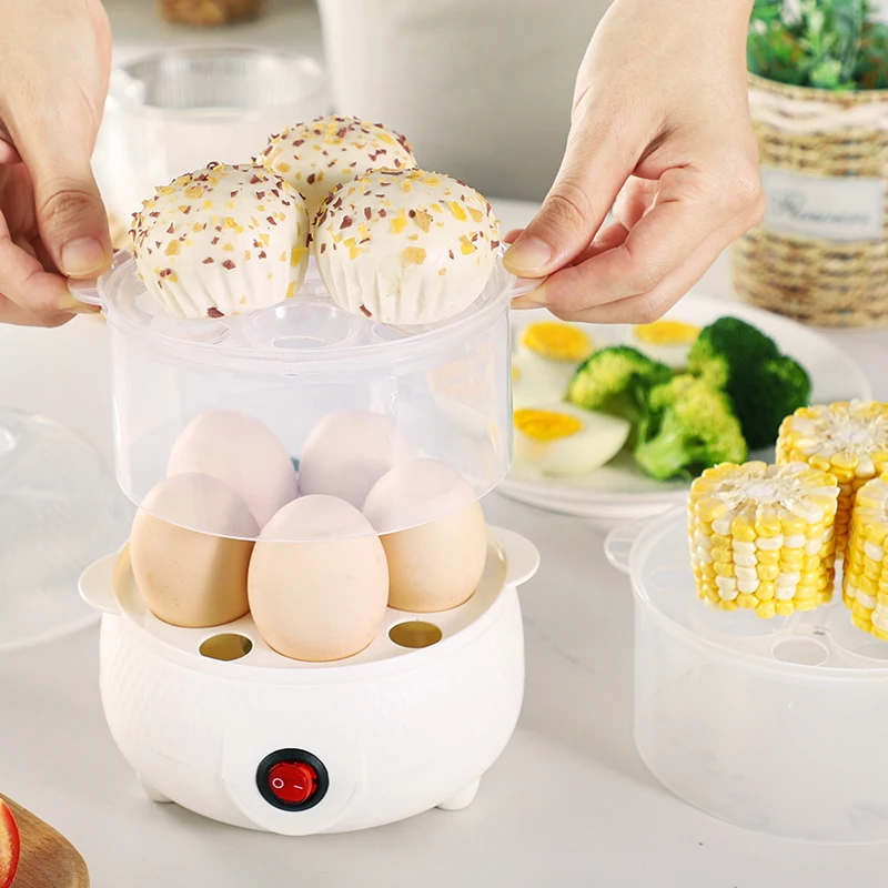 220V-Multifunctional-Electric-Egg-Boiler-Double-Layers-Egg-Cooker-Mini ...