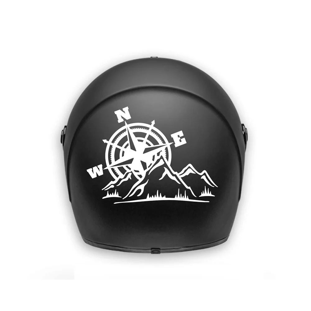 Motorcycle Decal Compass Vinyl Sticker For Motor Helmet Decal Decor ...