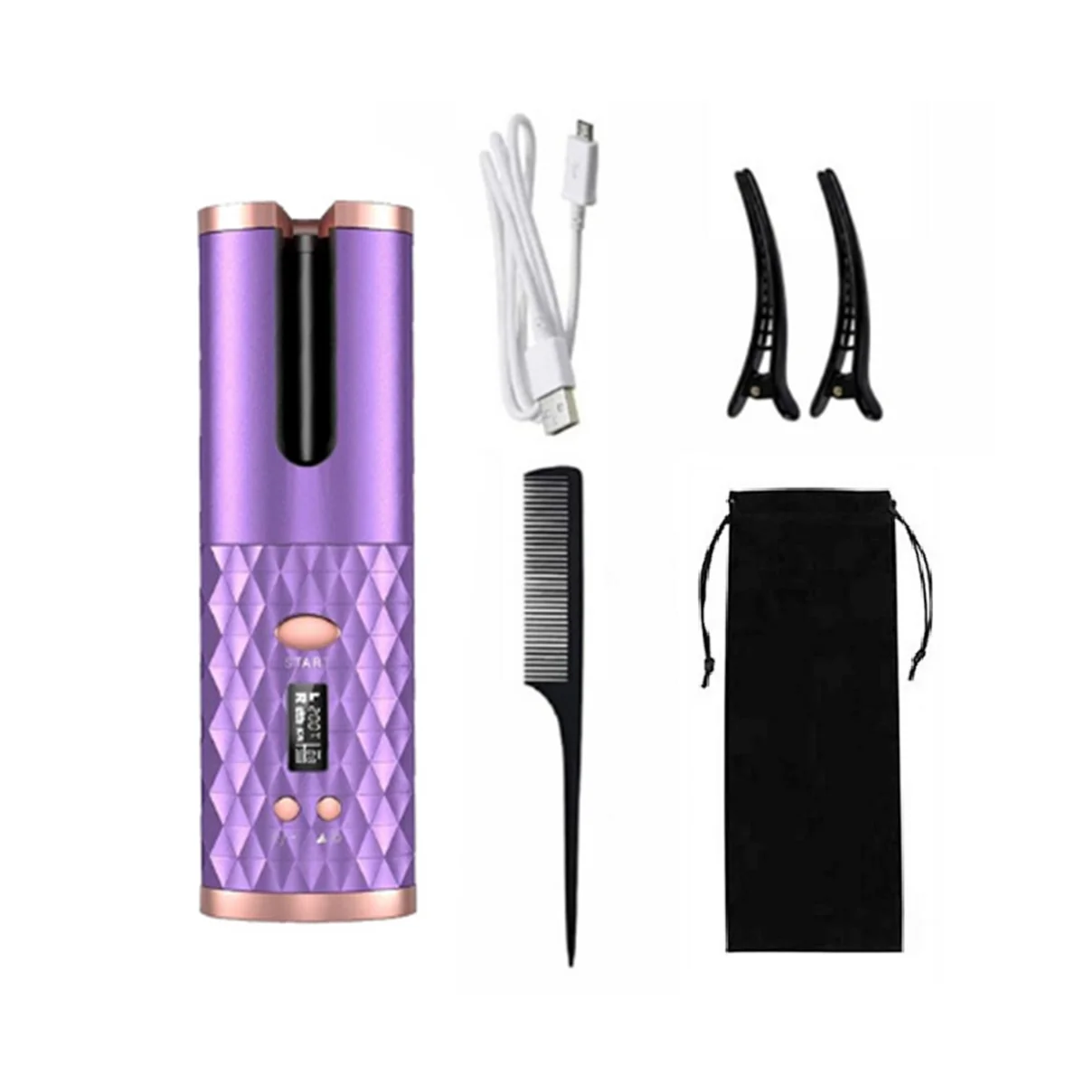 USB-Automatic-Curling-Iron-Cordless-Auto-Hair-Curler-Wireless-Auto ...