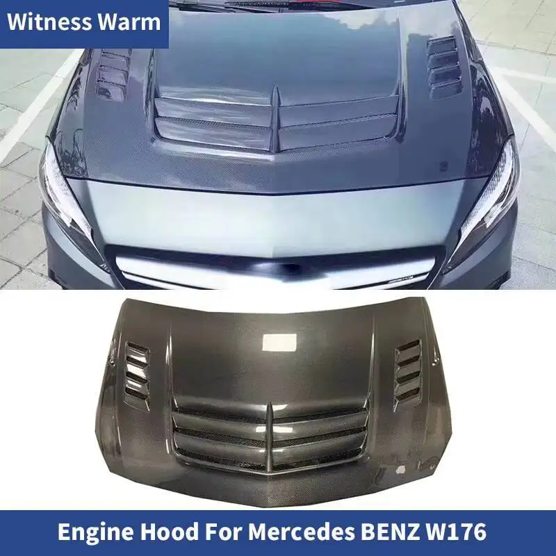 Front Hood Bonnet Carbon Fiber Car Front Bumper Engine Hood Cover For ...