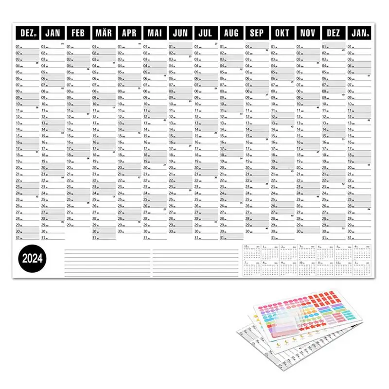 Yearly-Wall-Calendar-2024-365-To-Do-Calendar-Wall-Calendars-Large-Year ...
