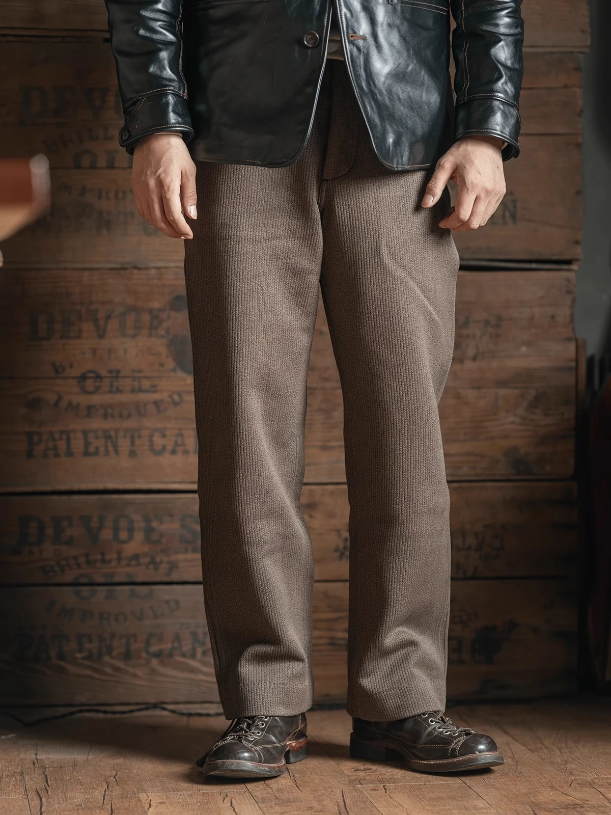 Bronson-Vintage-Inspired-Men-s-Pique-Stripes-Pants-Heavyweight-Casual ...