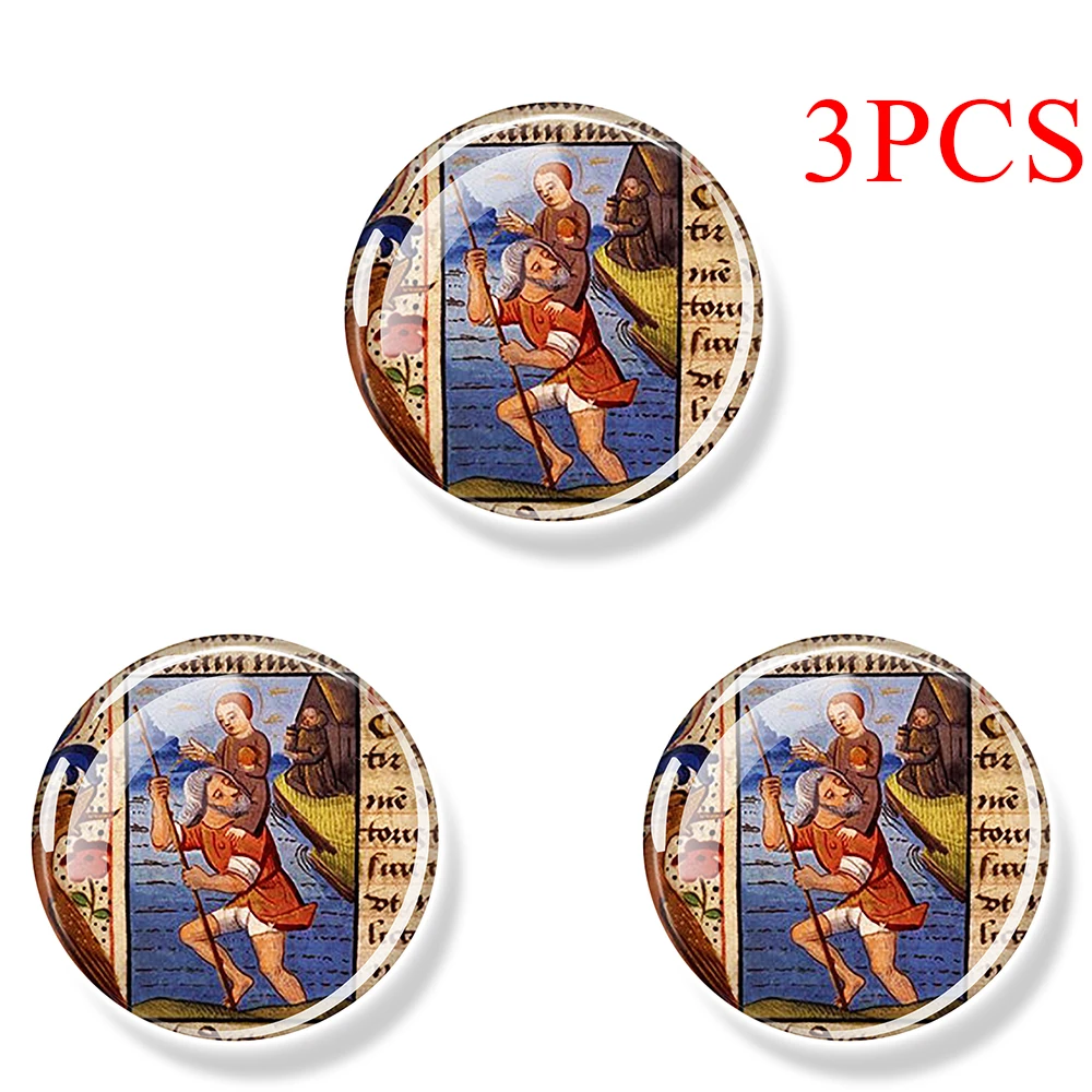 St-Christopher-Home-Decoration-Glass-Cabochon-Fridge-Stickers-Magnet-30 ...