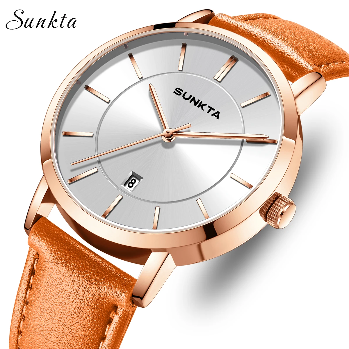 SUNKTA Men's Watch Top Brand Luxury Waterproof Ultra Thin Date Clock ...