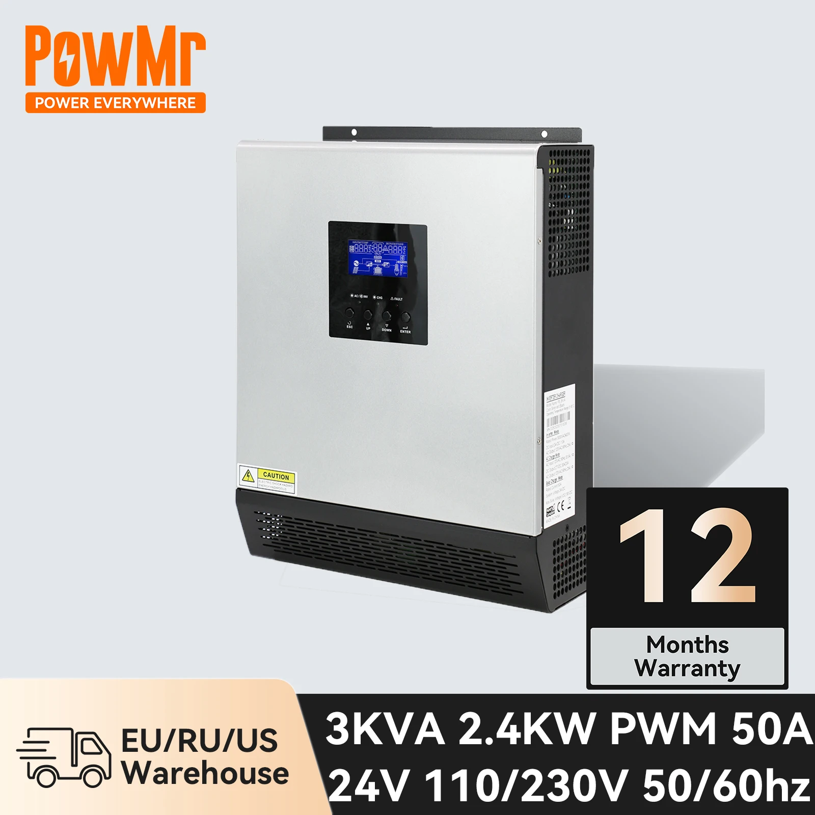 PowMr-Hybrid-Solar-Inverter-24V-110V-220V-Pure-Sine-Wave-Inverter-2400W ...
