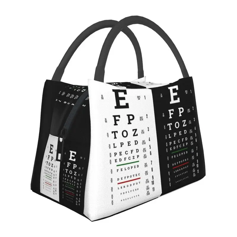 Custom-Snellen-Chart-Eye-Test-Insulated-Lunch-Bag-Optometrist-Optician ...