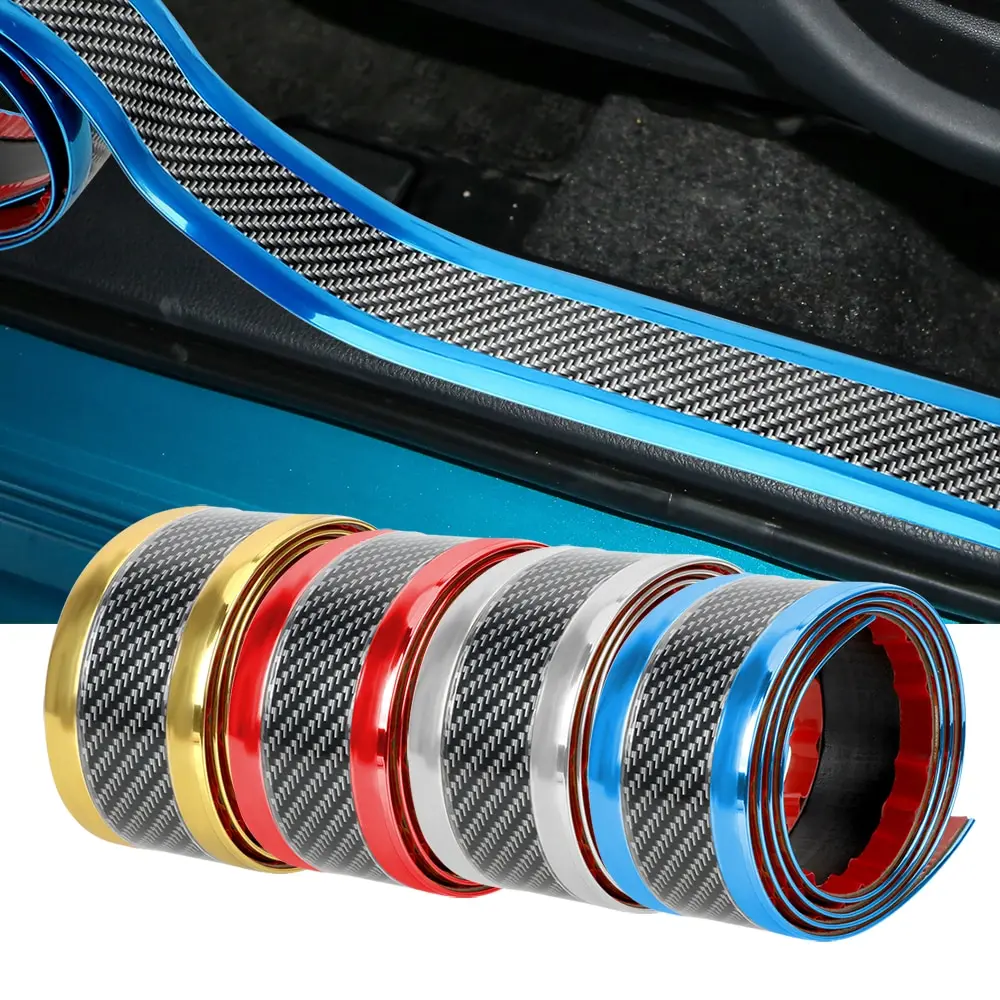 3cmX1m Car Stickers Anti Scratch Door Sill Protector Rubber Strip ...