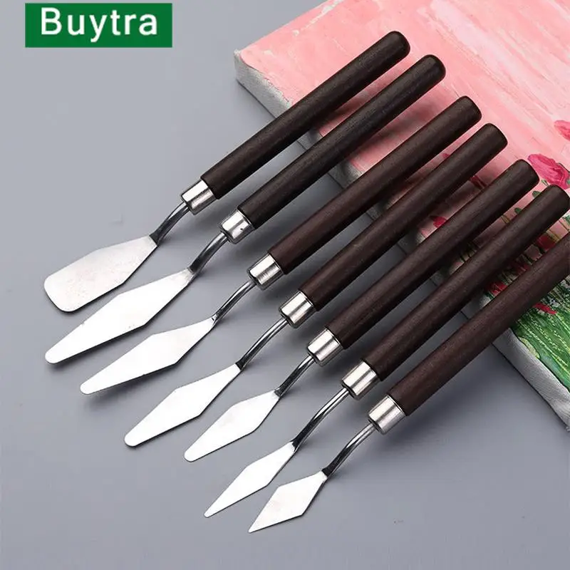 1Pc-Stainless-Steel-Spatula-Kit-Palette-Gouache-Supplies-For-Oil ...