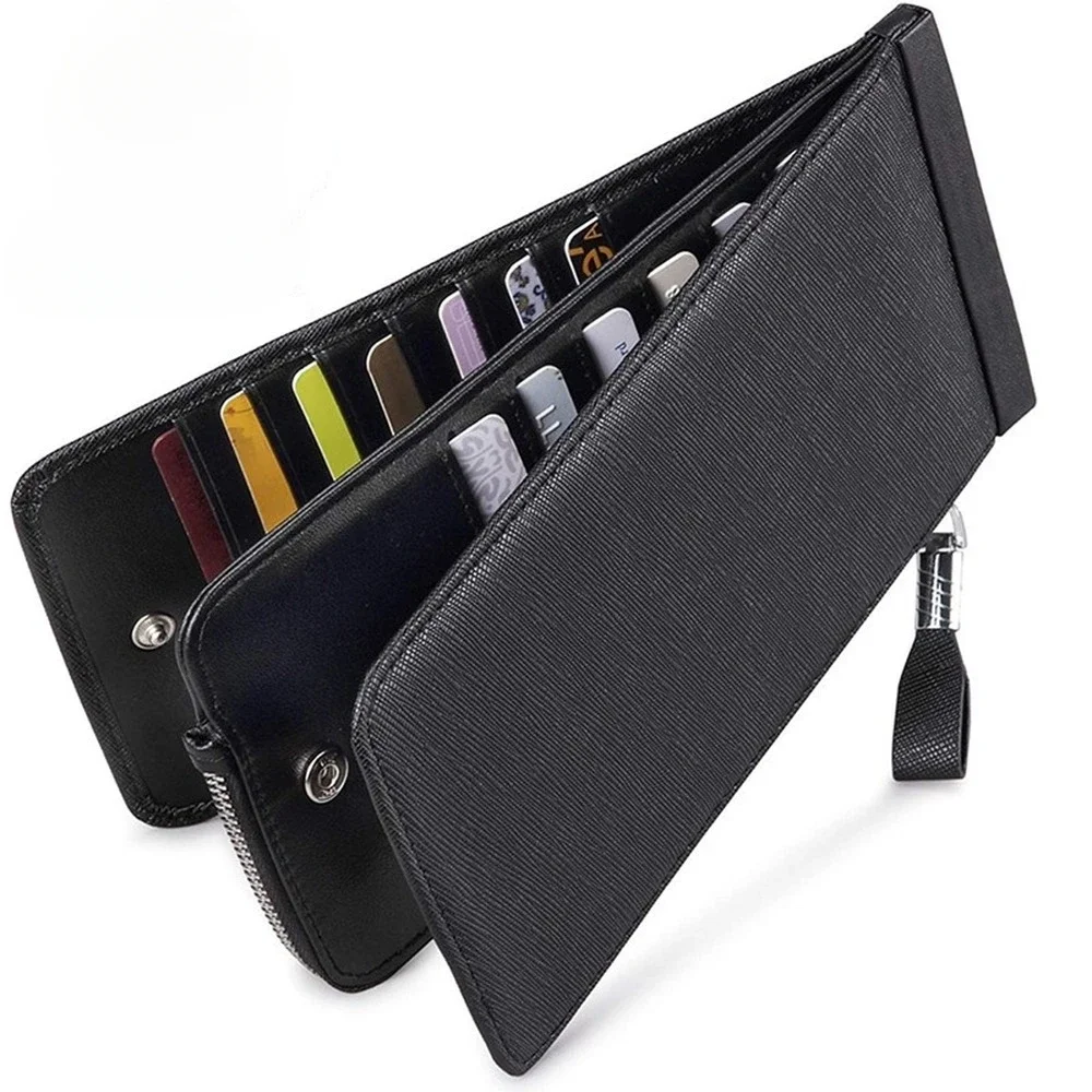 Slim-Stylish-Faux-Leather-Wallet-Multi-Card-Slots-Easy-Clean-Card ...