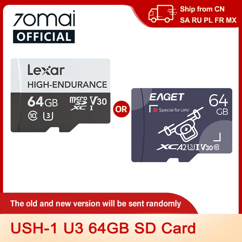 HIGH-ENDURANCE-64GB-Micro-SD-Card-128GB-USH-3-TF-Card-for-70mai-4K-Dash ...
